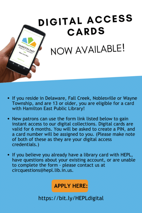 NEW online Digital Access Cards and Expanded Online Digital Collections
