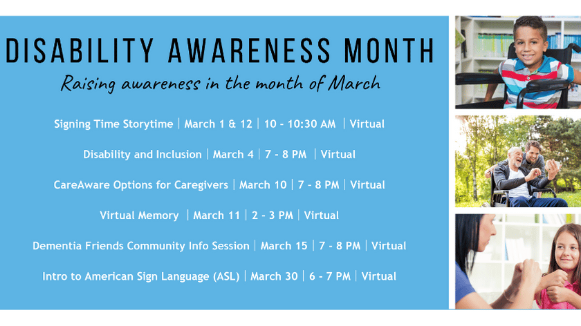 Celebrate Disability Awareness Month in March with HEPL